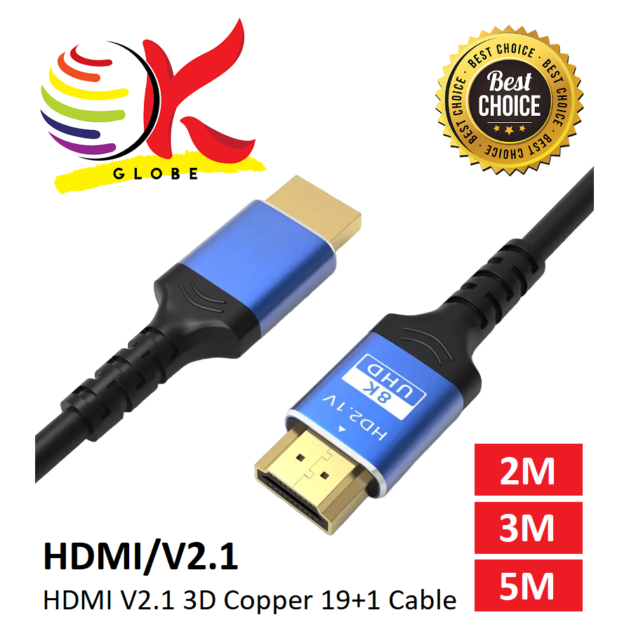 19+1 HDMI CABLE HD CABLE V2.1 ULTRA HIGH SPEED HIGH QUALITY 3D FULL HD ...