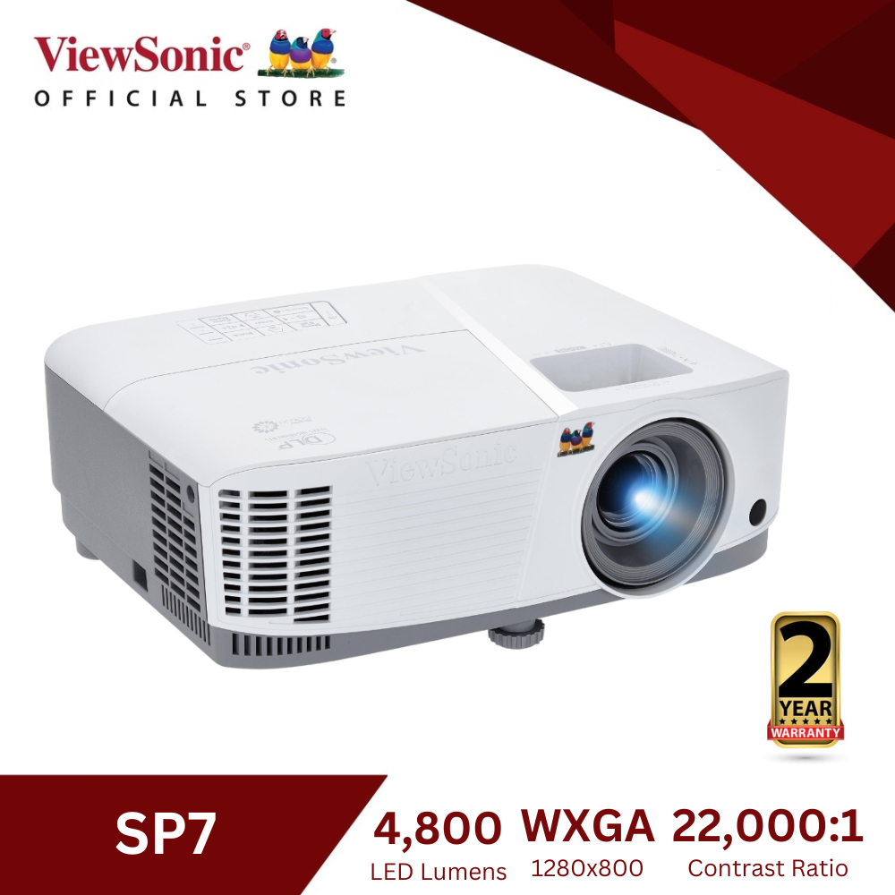 VIEWSONIC SP7 4,800 LUMENS / PA700W 4,500 LUMENS WXGA (1280X800) BUSINESS PROJECTOR WITH HDMI ...