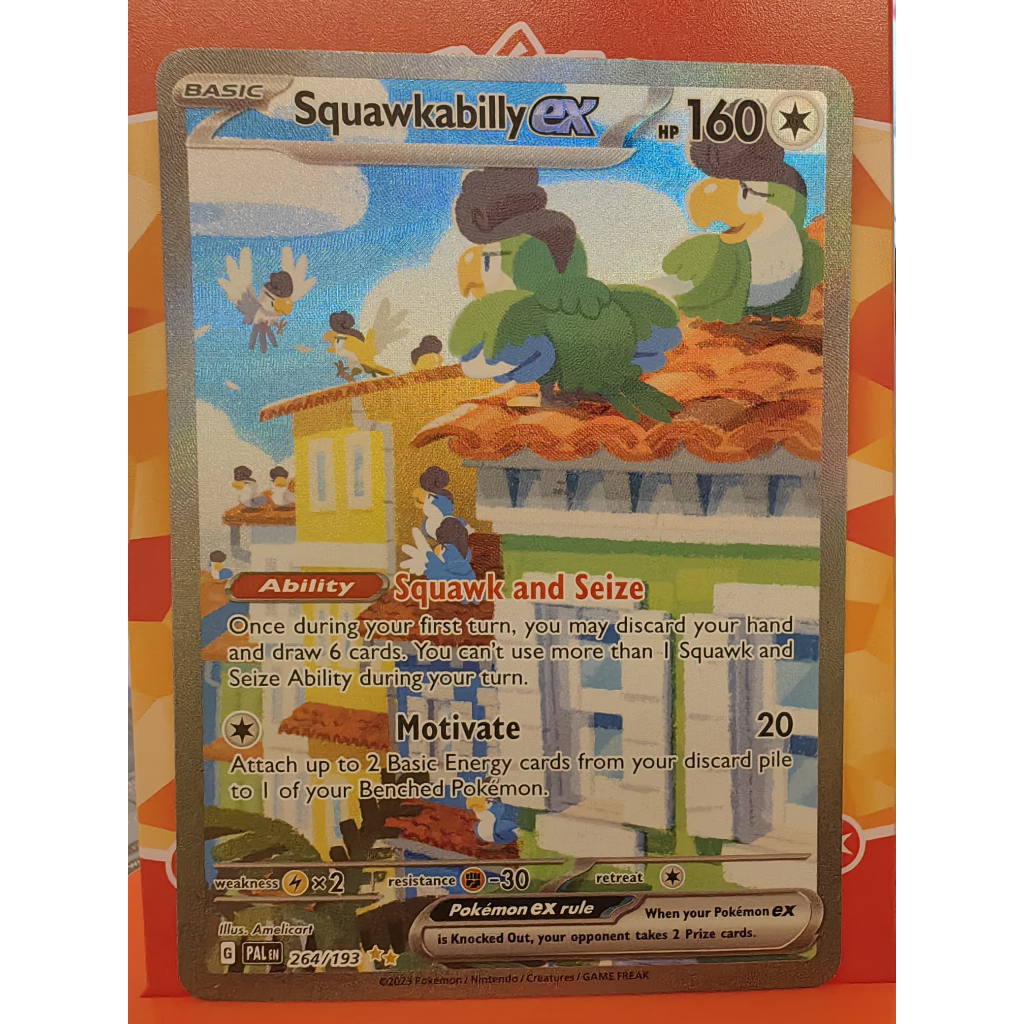 Squawkabilly ex - 264/193 - SV02: Paldea Evolved (PAL) | Shopee Malaysia