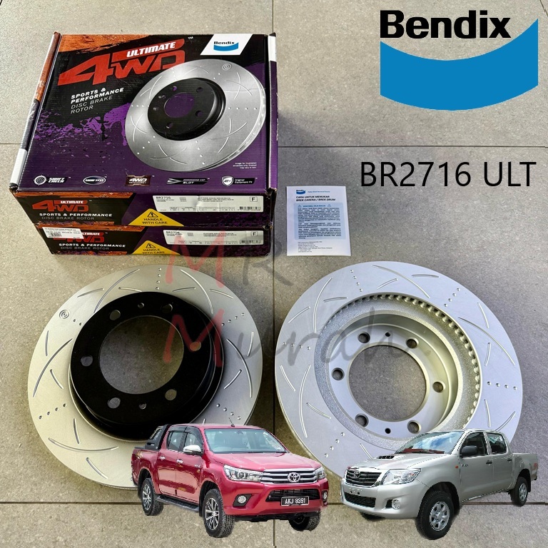 Original BENDIX ULTIMATE BR2716 ULT Toyota Hilux Kun26, VIGO REVO ...
