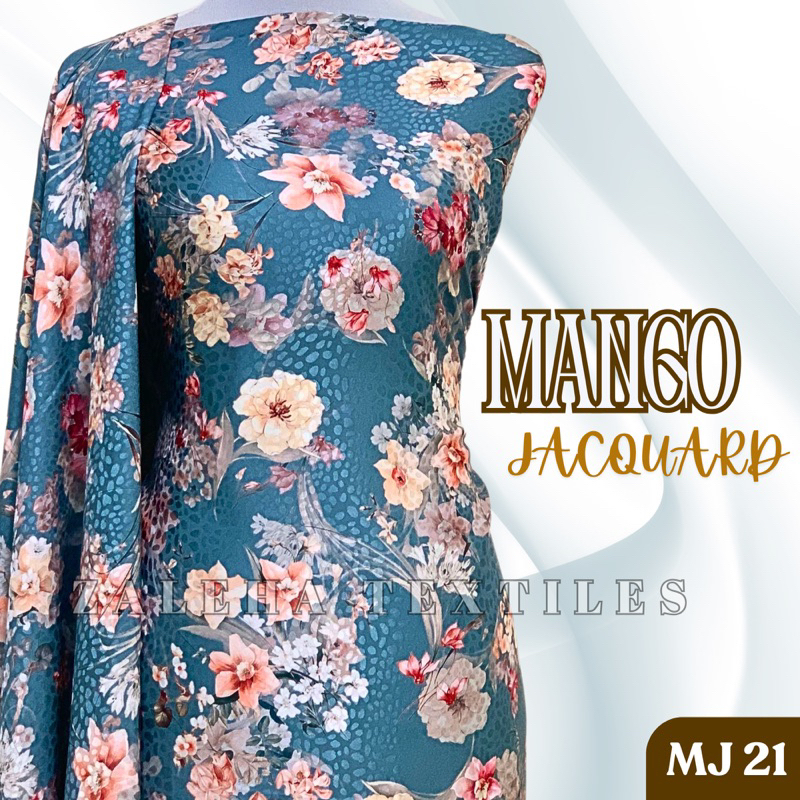 KAIN PASANG MANGO JACQUARD VIRAL | KAIN BAJU KURUNG MODEN CORAK NEW ...