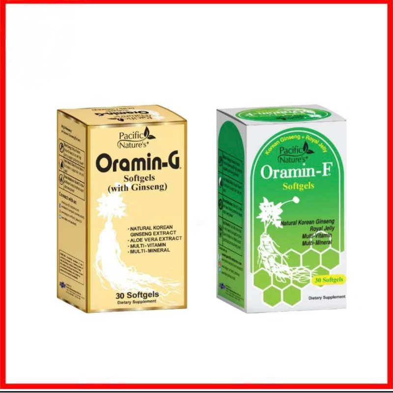 Oramin G / Oramin F (Korean Ginseng, Multivitamin & Minerals) | Shopee ...