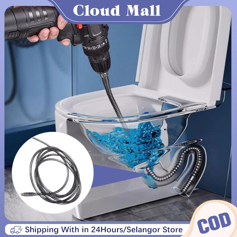 3M 5M 10M Unclogging Springs Pipe Dredger Spring With Connector Sink ...