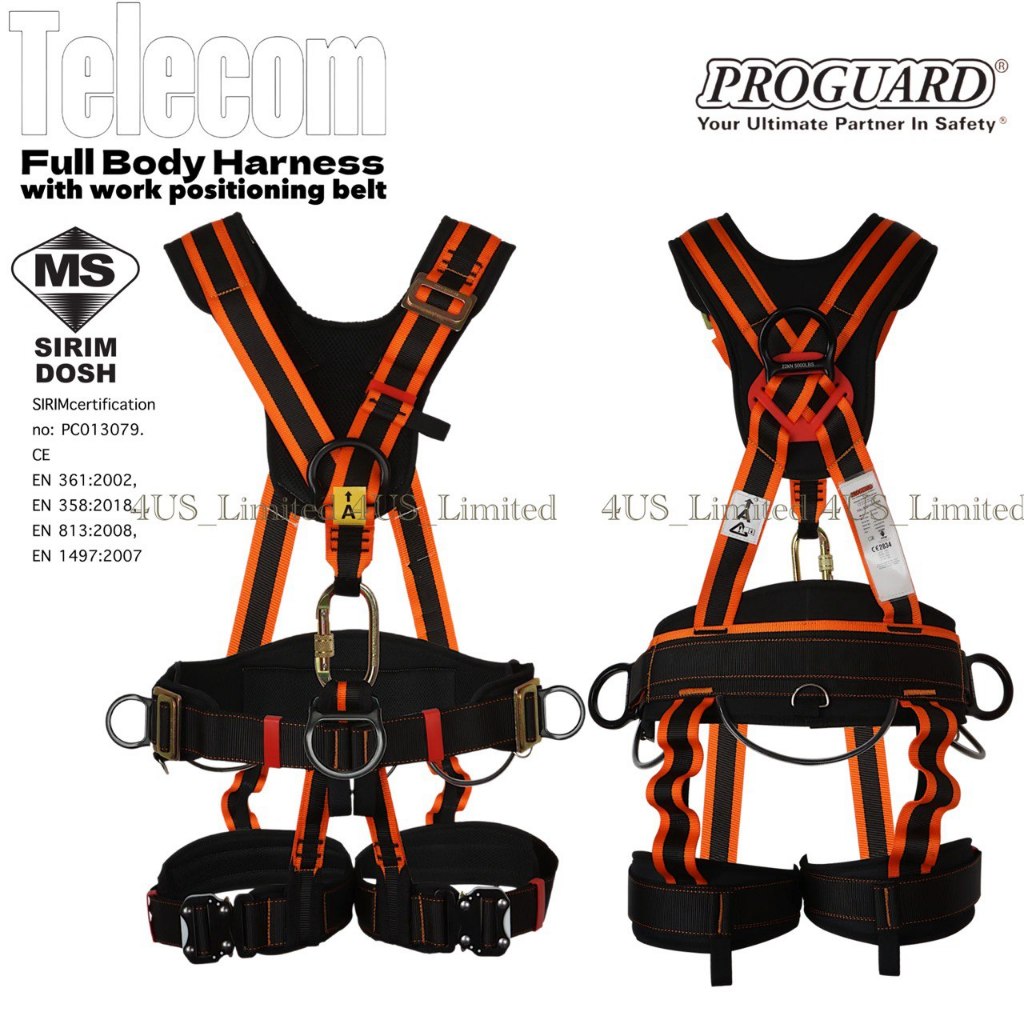 PROGUARD NEW Telecom Full Body Harness | PFP-FBH-138-TC | SIRIM & DOSH ...