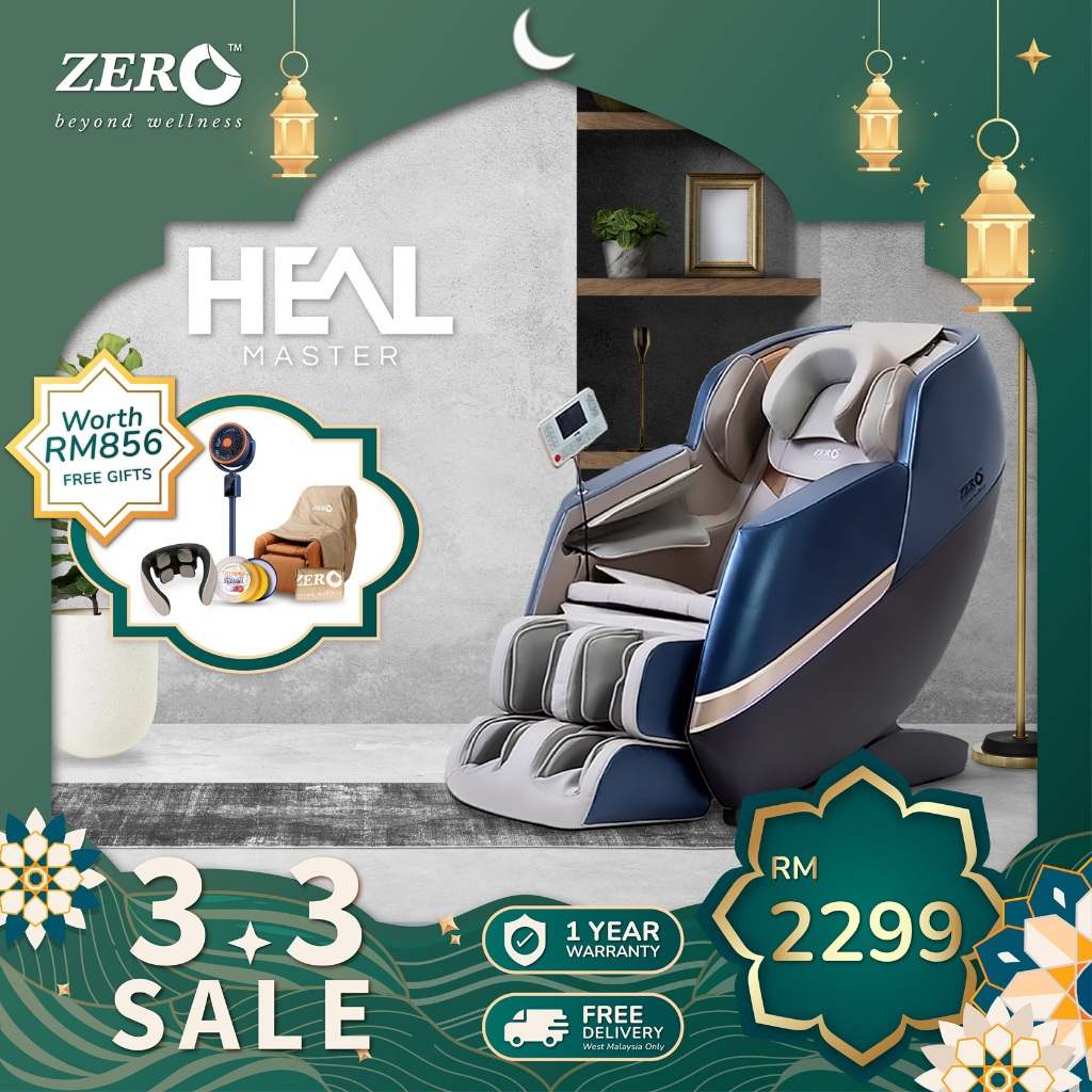 [FREE SHIPPING] Zero Healthcare Heal Master Massage Chair 按摩椅 Kerusi ...