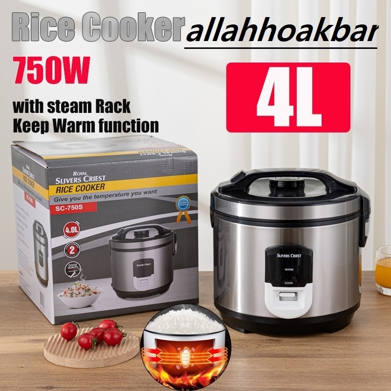 SIlver crest NEw 2024 Rice cooker 4L good quality with stainless steel ...