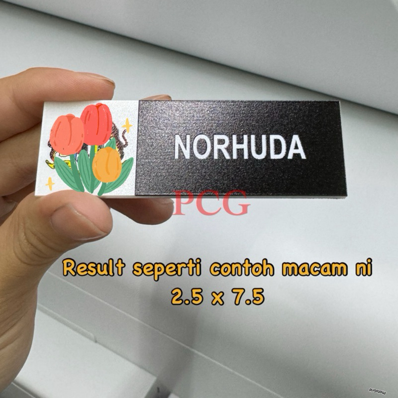 Logo baru name tag /// (10pcs In 1) CLEAR STOK Name Badge Cover / Mini ...