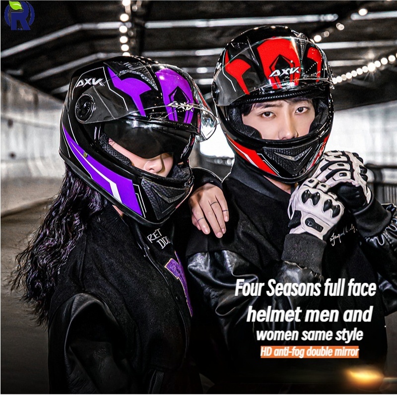 Motorcycle Helmet Double Lens Motor Half Helmet Electric Motor Helmet ...