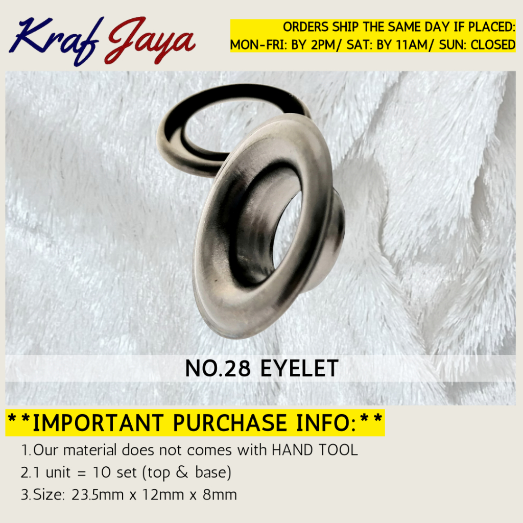 No.28 Metal Eyelet | No.28 Metal Grommet | No.28 Metal Ring | Heavy ...