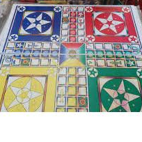 Board Ludo Game / Pakistani Ludo Game with Dice/Permainan Ludo Papan ...