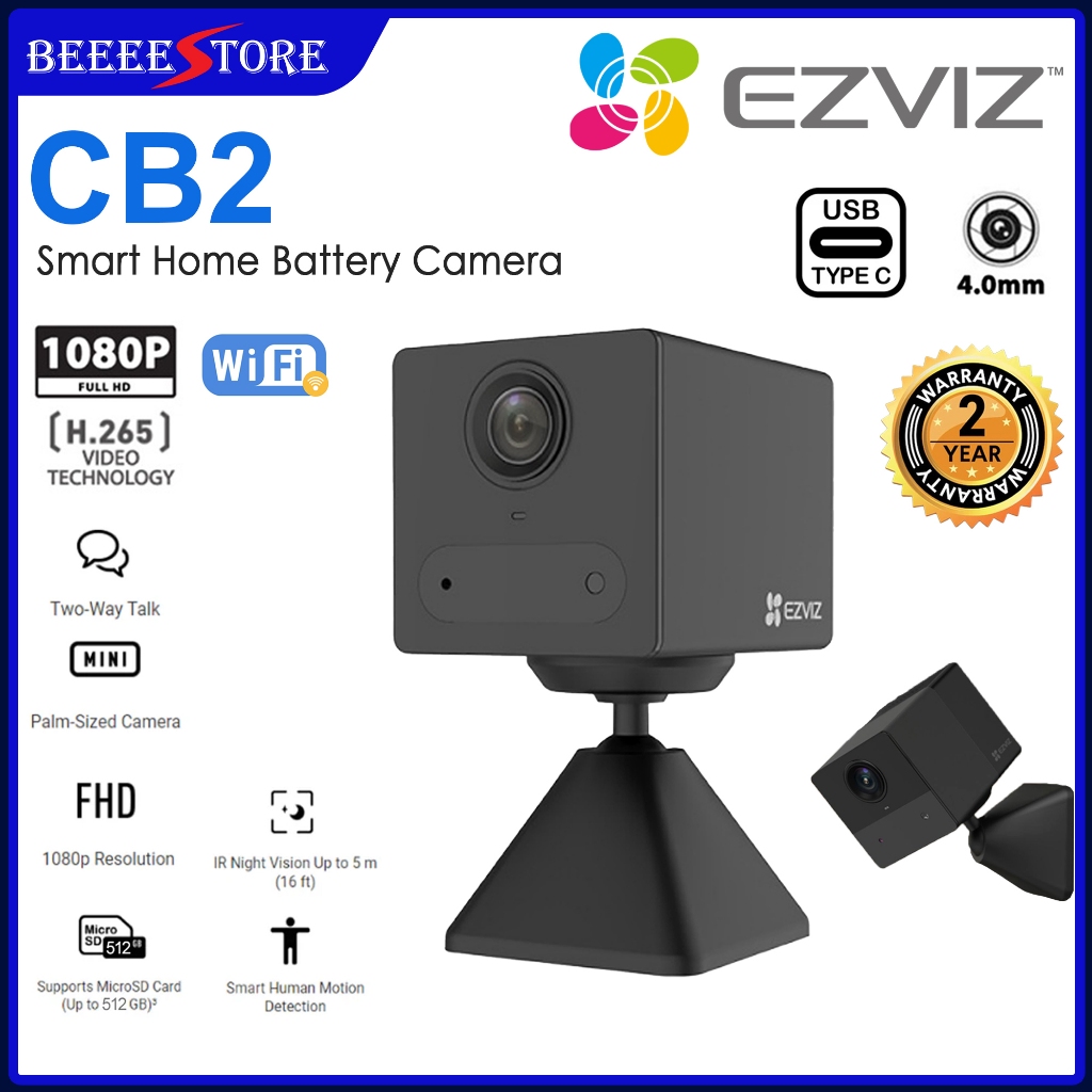 Ezviz CB2 2MP Full HD 1080P Two Way Talk Motion Detection Wi-Fi Battery ...