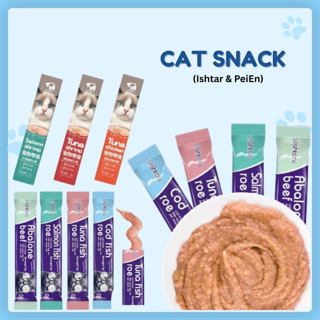 ishtar Peien Cat Snack Creamy Cat Treat Cat Stick Cat Wet Food Jajan ...