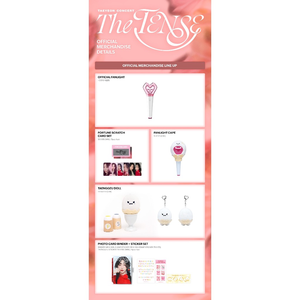 TAEYEON CONCERT – The TENSE OFFICIAL MERCHANDISE | Shopee Malaysia