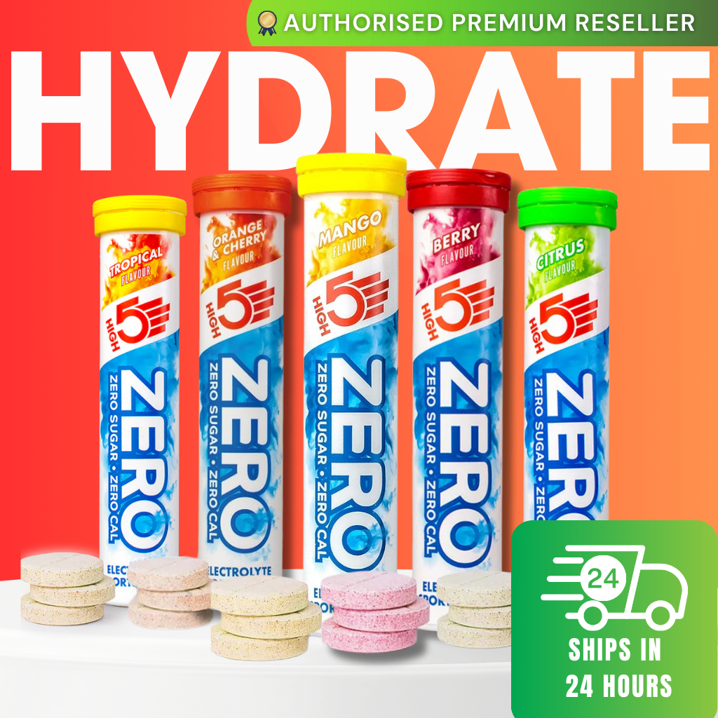 GENUINE HIGH5 Zero Electrolyte Hydration Tablets 20 Tabs | With and ...