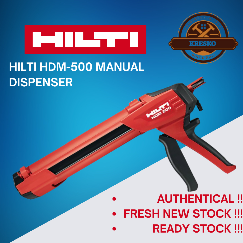 HILTI HDM 500 MANUAL DISPENSER C/W HIT CB-500 CATRIDGE HOLDER | Shopee ...