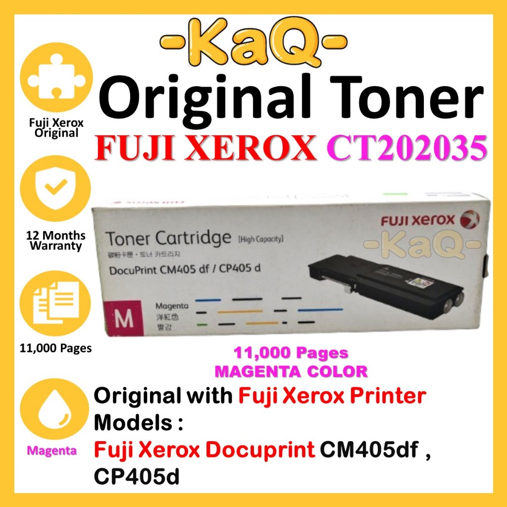 Original 11K Fuji Xerox CT202035 202035 Toner Cartridge for Fuji Xerox ...