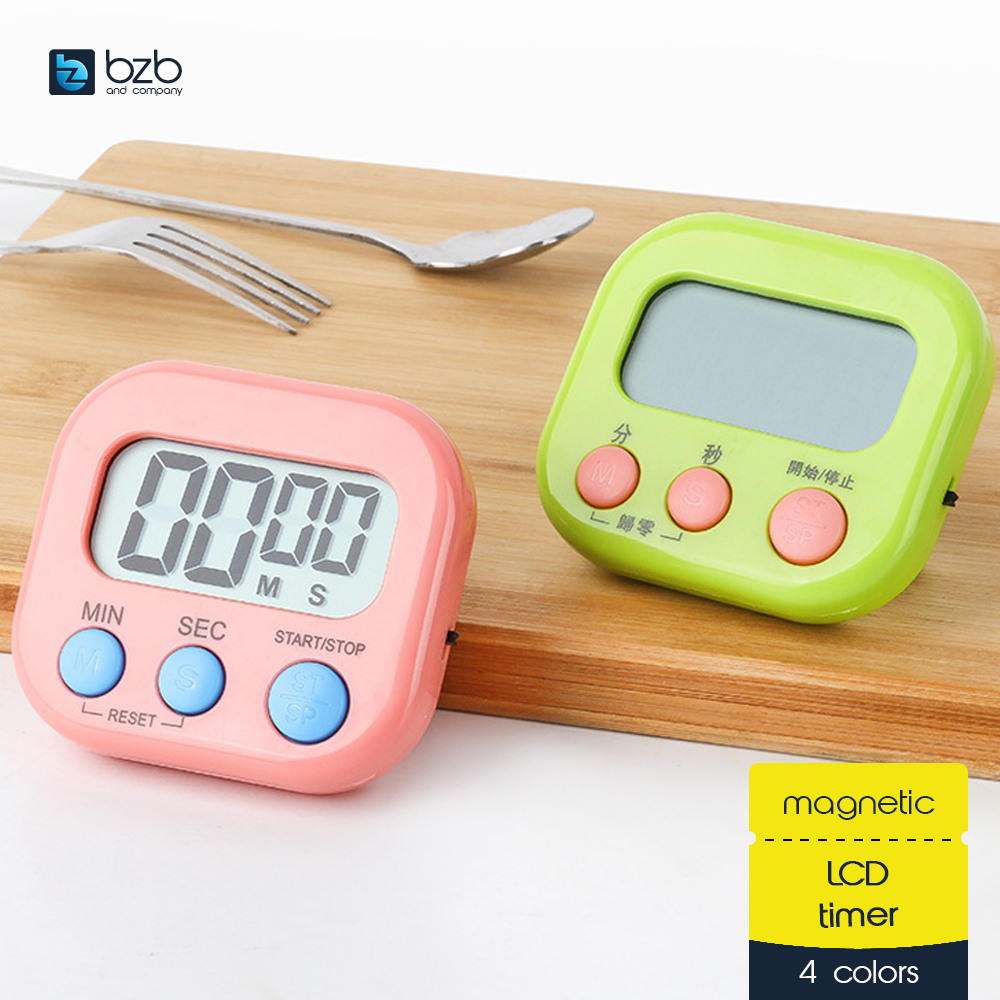 Stopwatch Countdown Timer LCD Display Loud Alarm Clock Magnetic Back ...