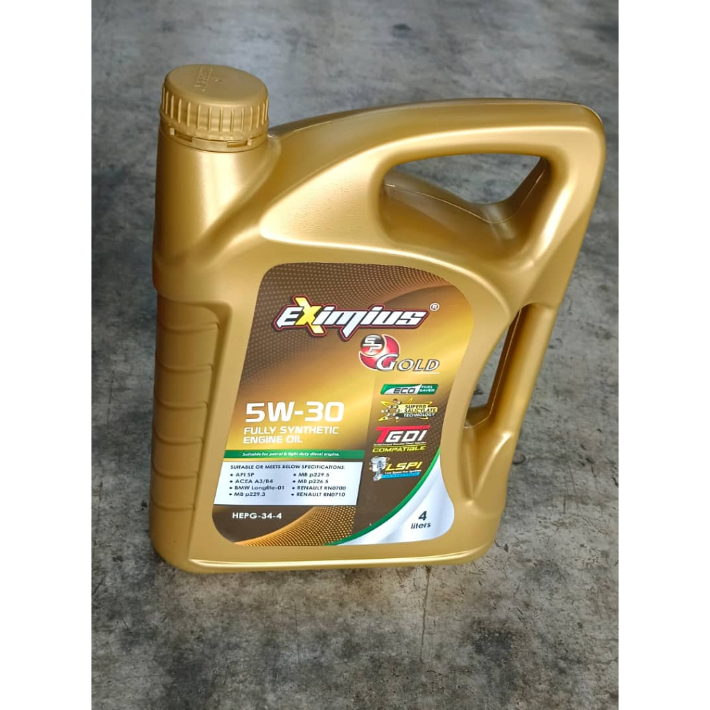 HARDEX 5W-30 GOLD Fully Synthetic Engine Oil - 4L | Shopee Malaysia