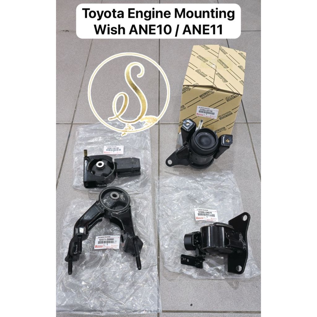 (100% ORIGINAL) TOYOTA WISH 2.0 ANE10 ANE11 ENGINE MOUNTING 12305-28120 ...