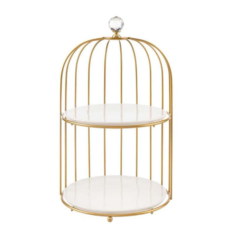 PREMIUM 2-Tier Birdcage Cake Stand SSF Sangkar Burung Tray Hidang Kuih ...