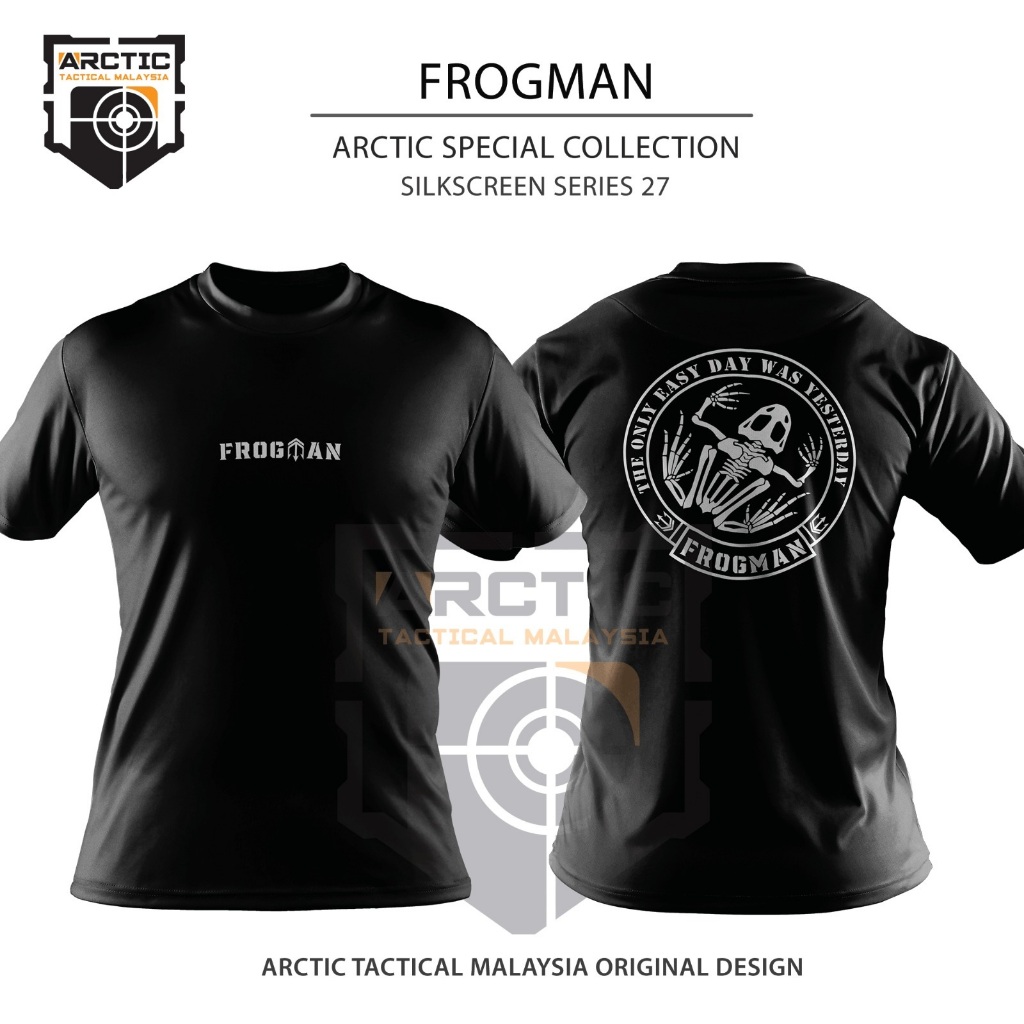 Arctic Tactical Malaysia Microfiber Silkscreen Printed T-shirt Frogman ...