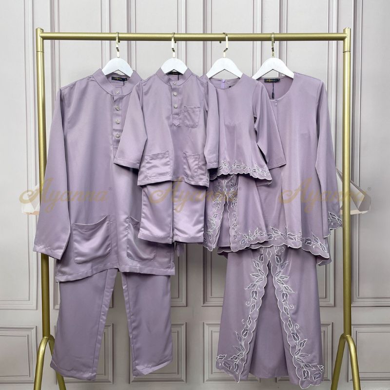 CALLIE SEDONDON FAMILY LILAC / BAJU RAYA 2025 / BAJU KURUNG PLUS SIZE ...