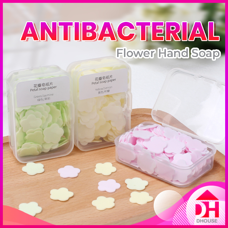 Flower Hand Soap Paper Portable Travel Environment Friendly Hand Wash ...