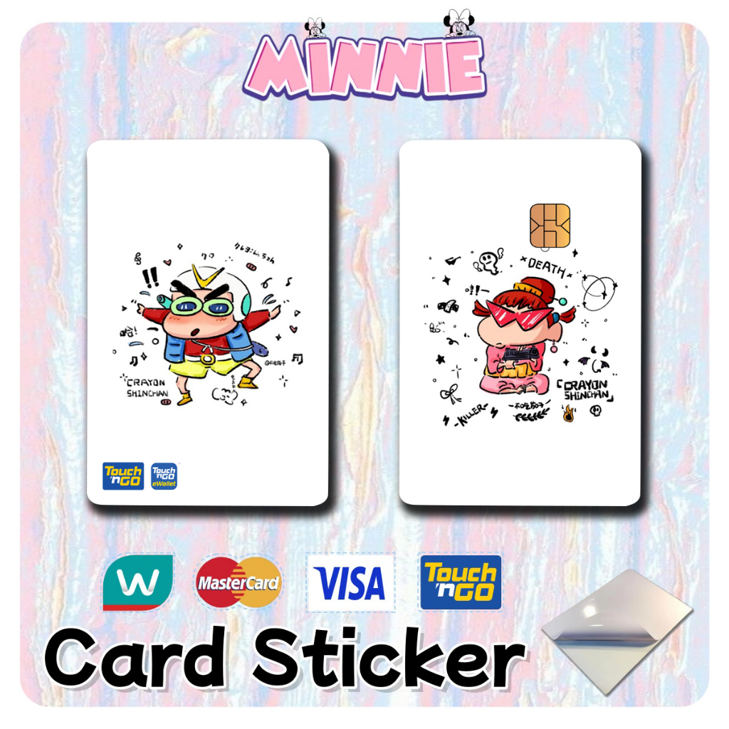 [ Shin Chan 蜡笔小新 ] Touch n Go Card Sticker TNG Card / Watsons Card / ACCESS Card / MASTER/VISA ...