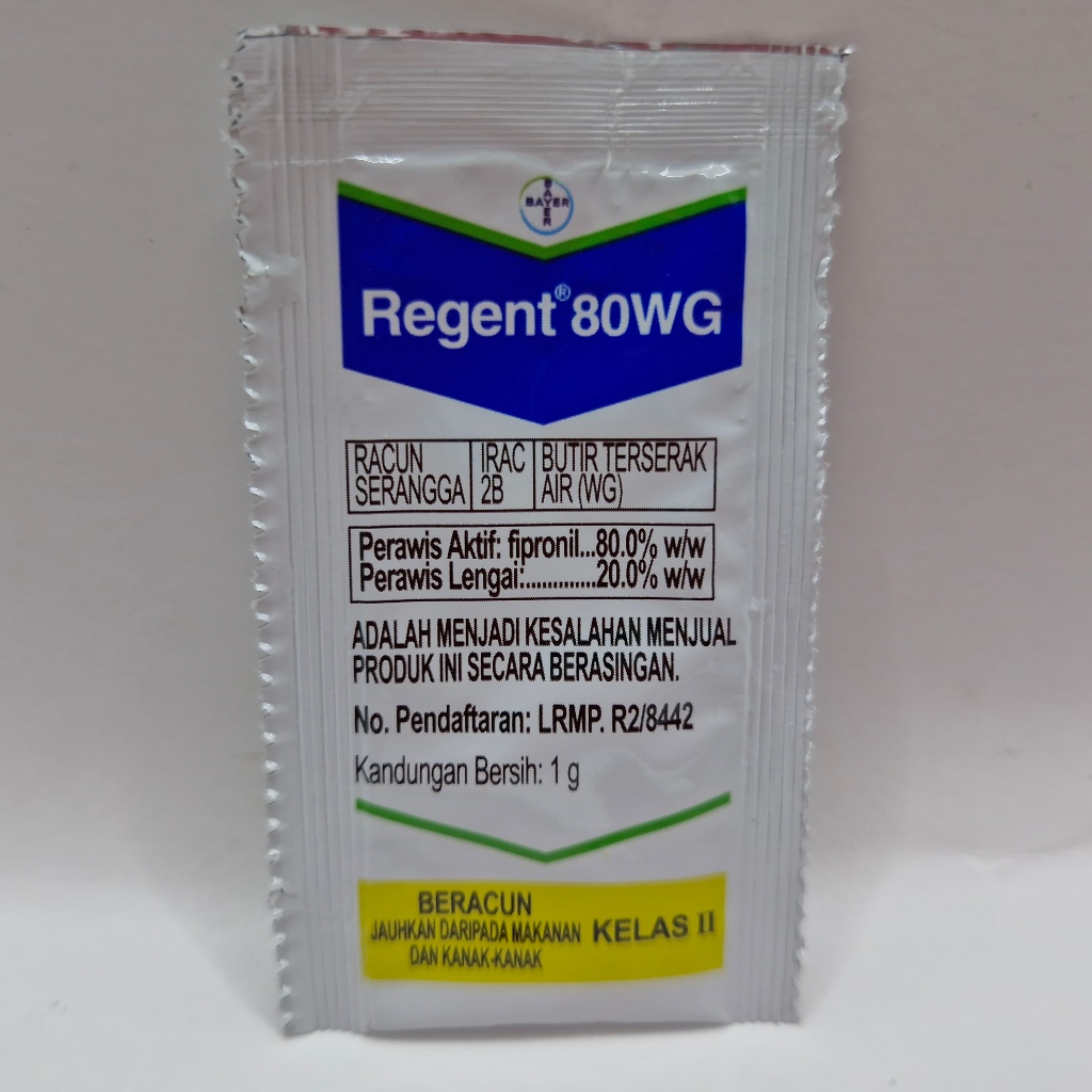 Bayer Regent 80WG 1g Uncang Fipronil 80% Racun Anai Anai campur 16L air ...