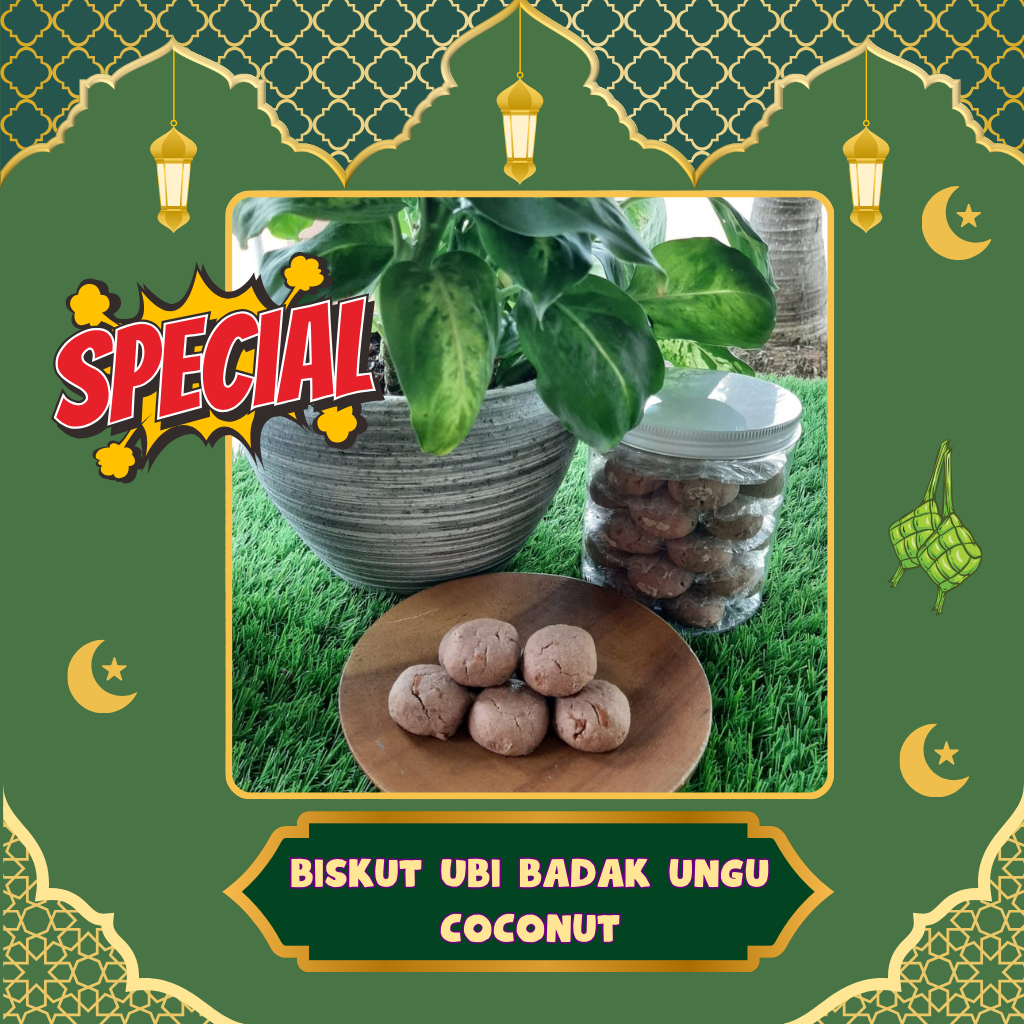 🔥 [READY STOCK]🔥 Biskut Raya Unik 💜 Handmade Biskut Ubi Badak Ungu 🏆 ...