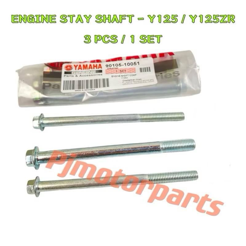 Y125Z Y125ZR 125Z 125ZR ( 3 PCS / 1 SET ) ENGINE STAY SHAFT BATANG ENJIN PEMEGANG SUB SCREW ...