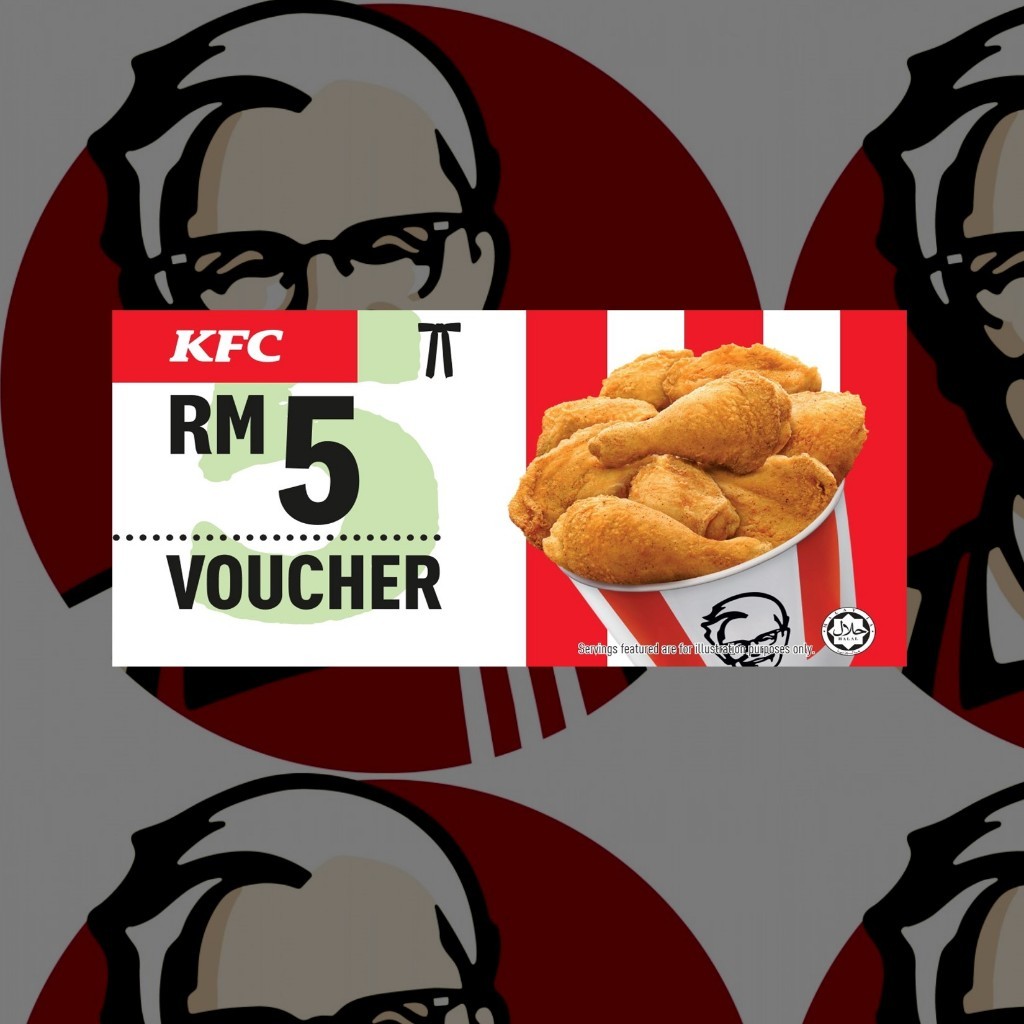 (NEW) KFC Cash Voucher RM 5 off - 1pcs | Shopee Malaysia