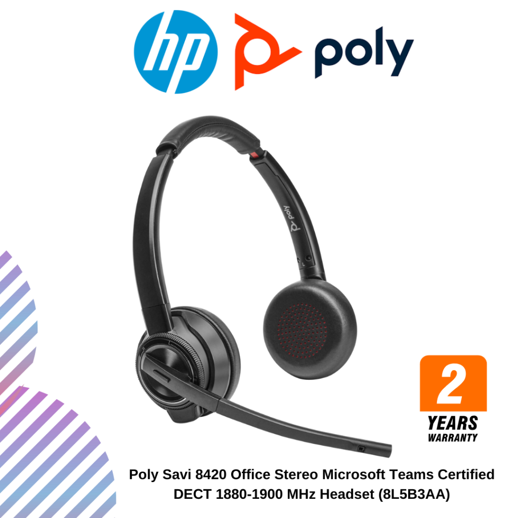 [PREORDER-CHAT SELLER] Poly Savi 8420 Office Stereo Microsoft Teams ...