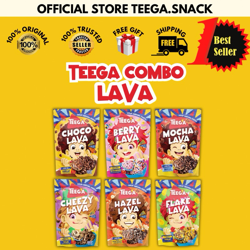 (𝐅𝐑𝐄𝐄 𝐆𝐈𝐅𝐓) TEEGA COMBO - LAVA CRUNCH | Shopee Malaysia