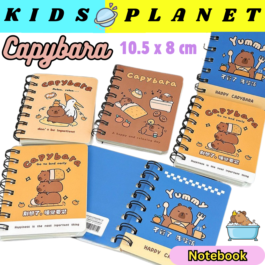 Notebook | Capybara mini notebook children kids school memo gift ...