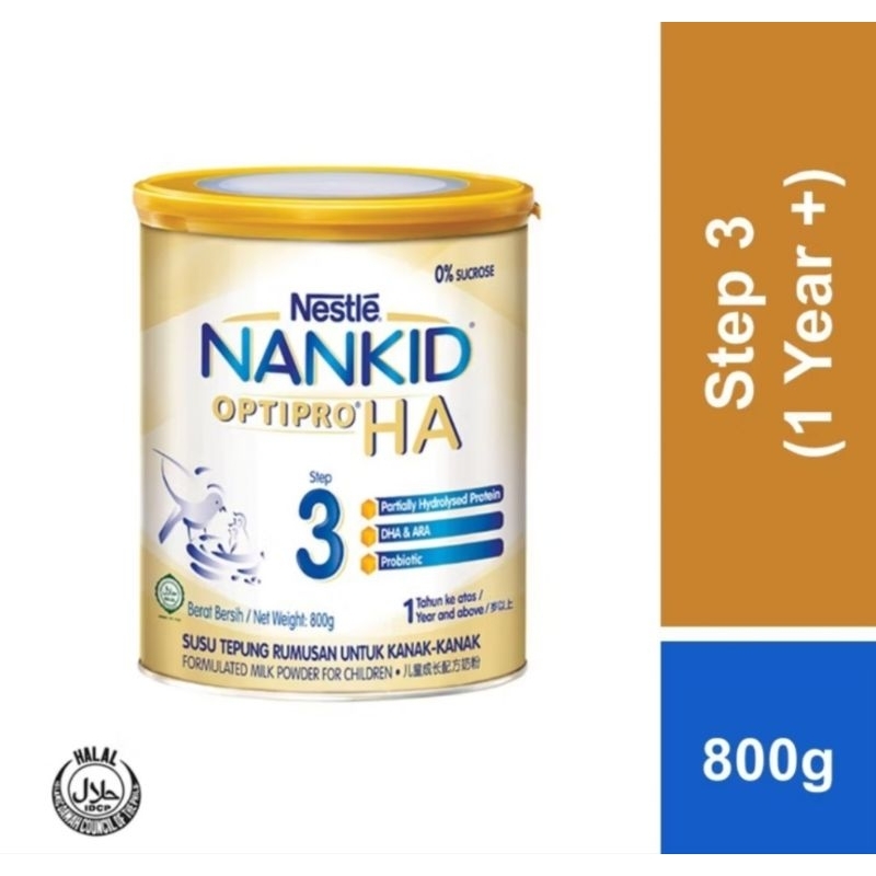 Nankid optipro HA step 3 800g 1year above | Shopee Malaysia