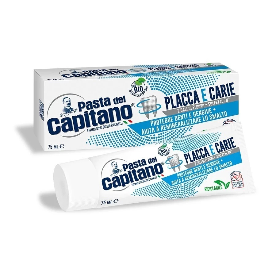 Pasta del Capitano Plaque & Cavities Toothpaste MAXI (100ml) | Shopee ...