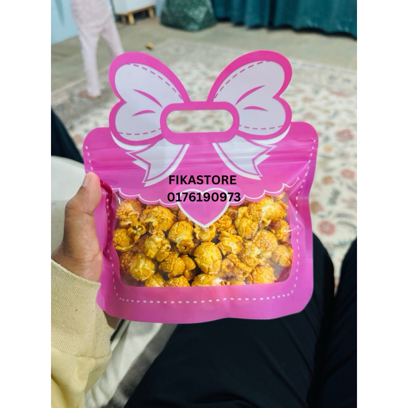 Doorgift/Goodies popcorn caramel majlis nikah/tunang/birthday/aqiqah ...