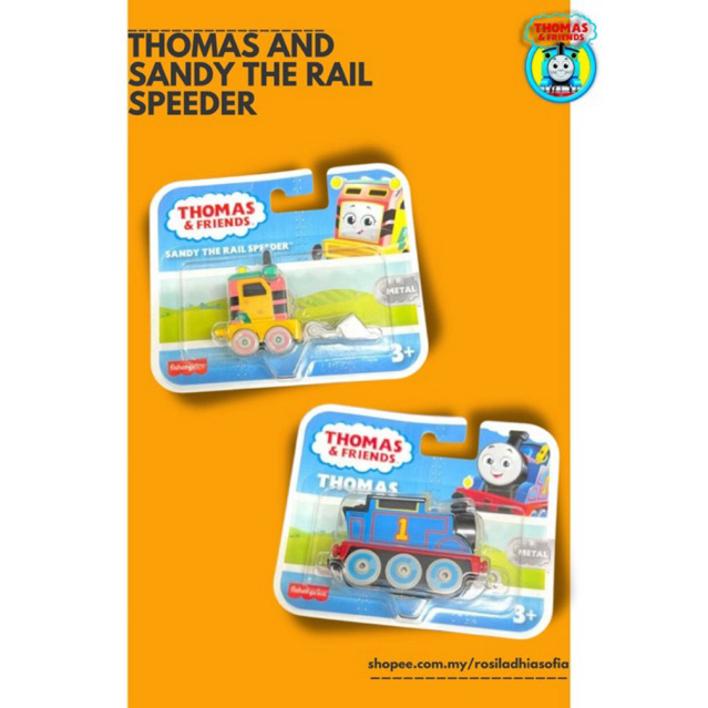 THOMAS AND SANDY THE RAIL SPEEDER METAL | Shopee Malaysia