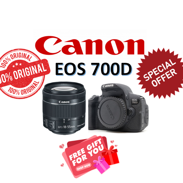 Full set CANON EOS 700D with 18-55MM stm Lens(Used) 99%like new condition | Shopee Malaysia