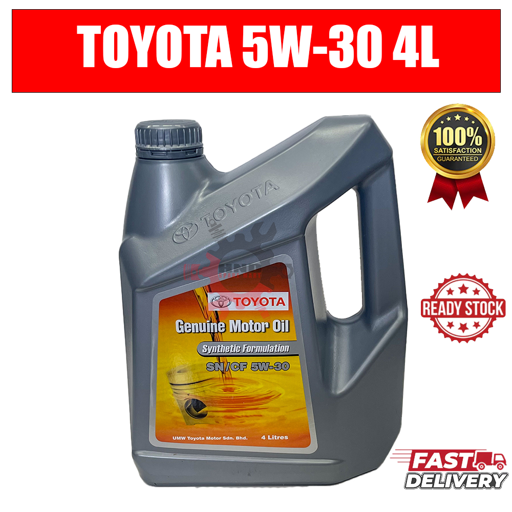 TOYOTA 5W30 SEMI 4L VIOS YARIS RUSH AVANZA ALTIS ENGINE OIL SYNTHETIC ...