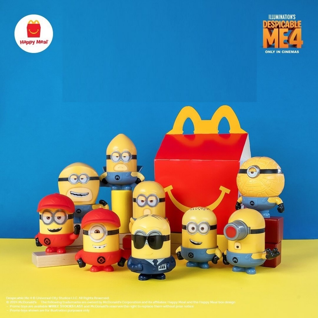 McDonalds Mcd Happy Meal Toy Minions Despicable Me 4 2024 小黄人 神偷奶爸 ...