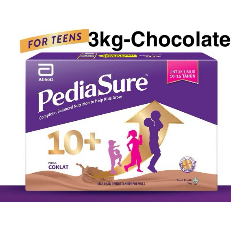 Pediasure 10+ Chocolate Milk Formula 3kg (Scientifically designed for ...