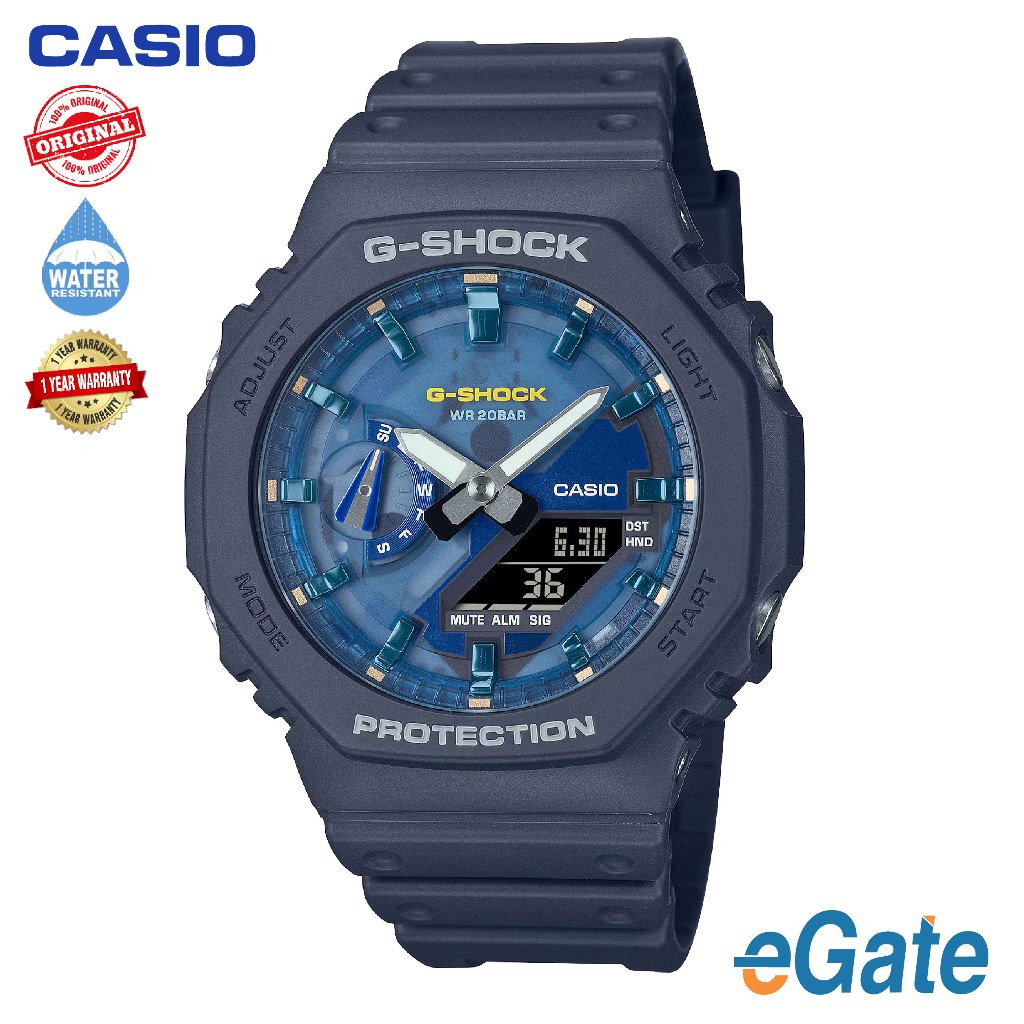 Casio G-Shock Analog-Digital 2100 Series Band Resin GA-2100AS-2ADR ...