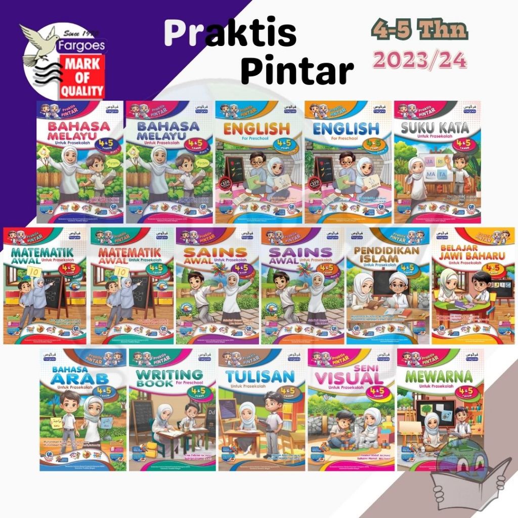 Prasekolah Praktis Pintar 2024 4&5 Tahun - BM/Eng/Mate/Sains/Islam/Jawi ...