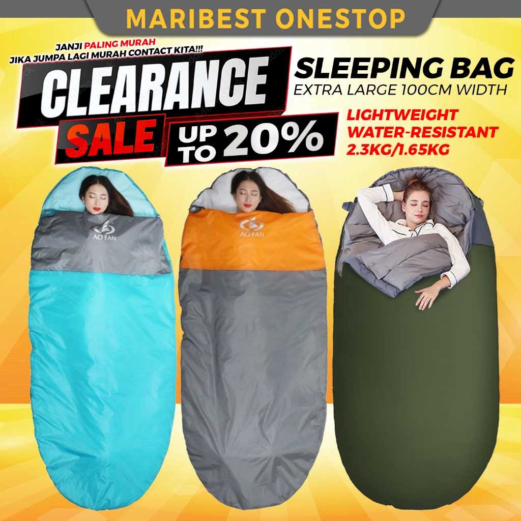 CLEARANCE Sleeping Bag Portable Waterproof Camping Bed Outdoor Travel ...