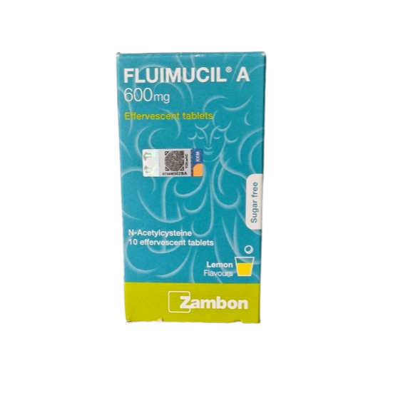 Fluimucil® A 600mg Effervescent Tablets (10 Tablets) [EXP11/25 ...