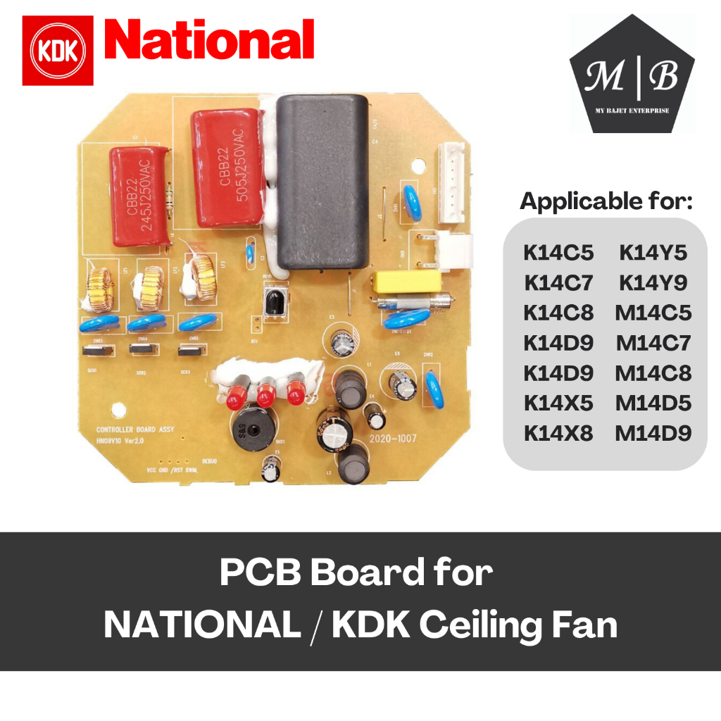KDK NATIONAL PANASONIC CEILING FAN PCB BOARD M14C5 M14C7 M14D9 K14D9 ...