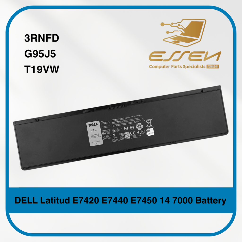DELL 3RNFD G95J5 T19VW for Latitud E7420 E7440 E7450 14 7000 Battery ...