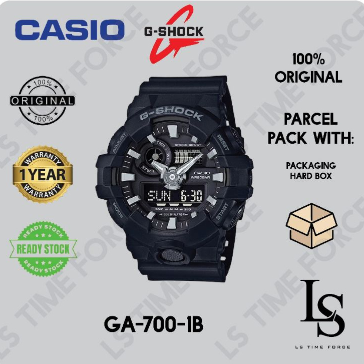 G-SHOCK ORIGINAL GA-700-1B/GA-700-1BDR/GA-700/GA700 | Shopee Malaysia